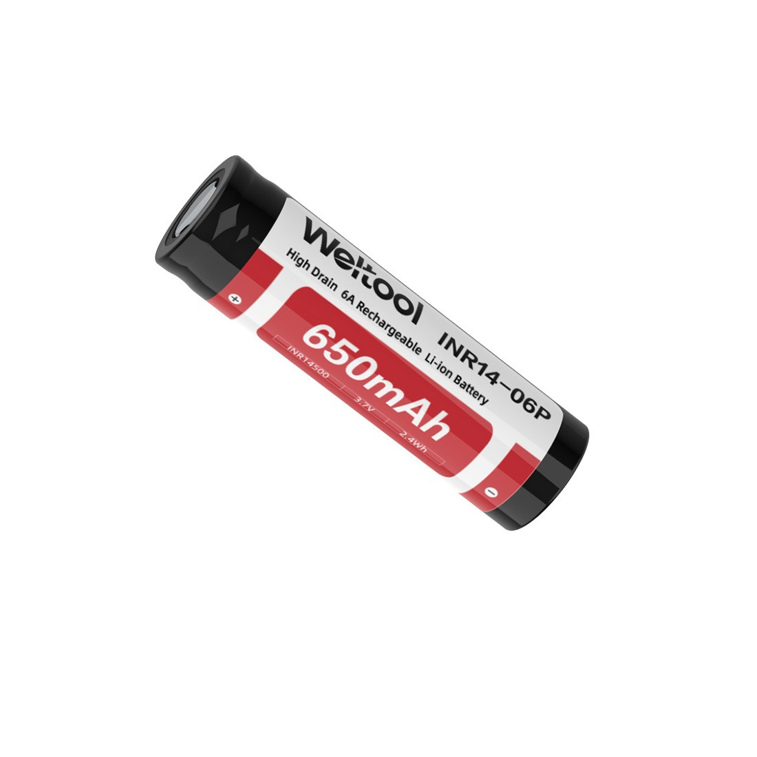 Weltool INR14-06P High drain 14500 Li-ion rechargeable battery