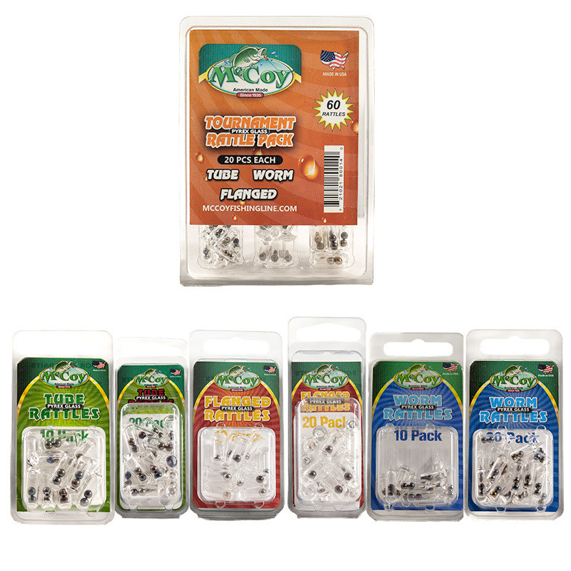 Tackle and Lures - Premium Glass Rattles - FiberBite.Net