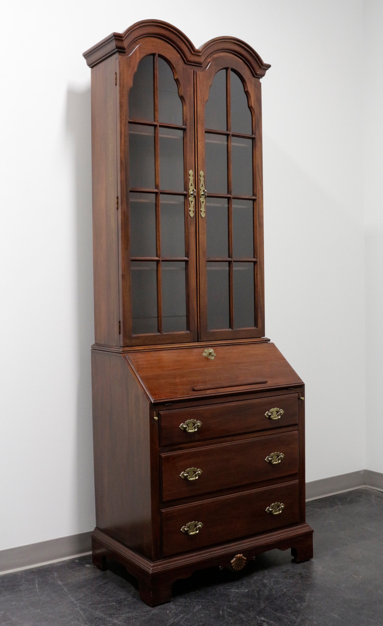 SOLD DAVIS CABINET Co Solid Mahogany Chippendale Style Secretary Desk Boyd s Fine Furnishings
