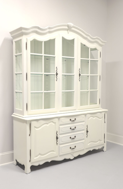 SOLD - ETHAN ALLEN French Country Ivory Painted China Cabinet - Boyd's ...