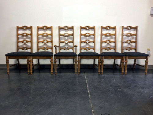 SOLD OUT - 1960's Cottage Style Ladder Back Dining Chairs by Stanley ...