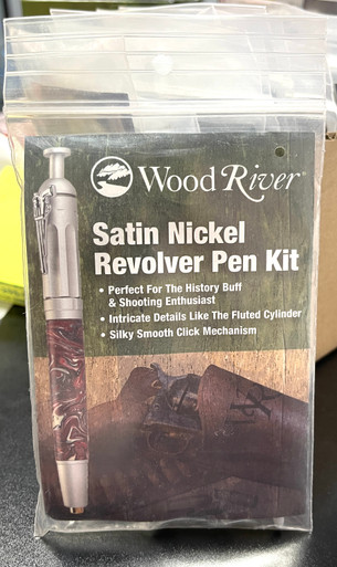 Wood River Satin Nickel Revolver pen kit