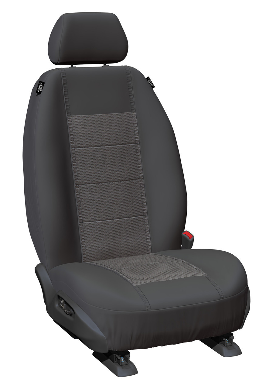 Jacquard Weekender Grey Custom Car Seat Covers - Made to Order