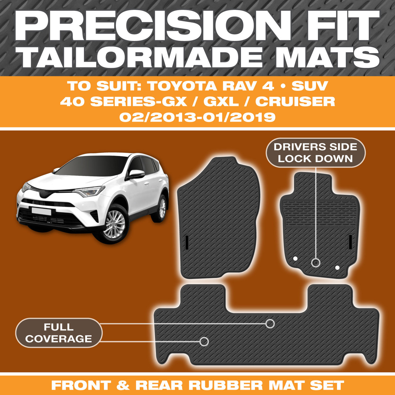 Toyota RAV4 Car Floor Mats - SUV 40 Series
