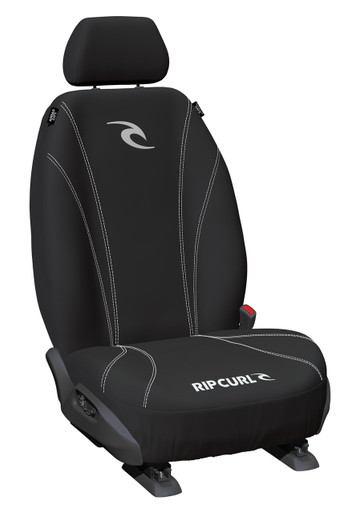 Rip Curl Logo Neoprene Black Custom Car Seat Covers - Made to Order