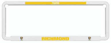 AFL Richmond Tigers Car Number Plate Frame - AFL Licensed