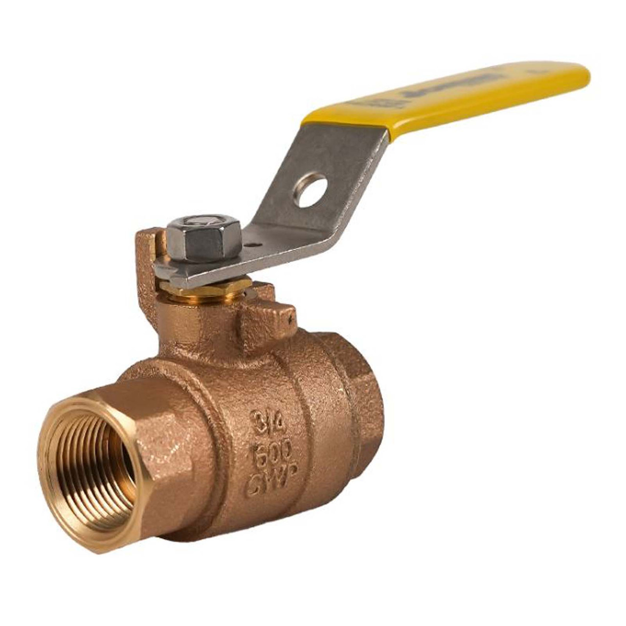 Jomar Valve 200-708 2 Inch Ball Valve, 2 Piece, Full Port, Threaded Connection, Bronze ...