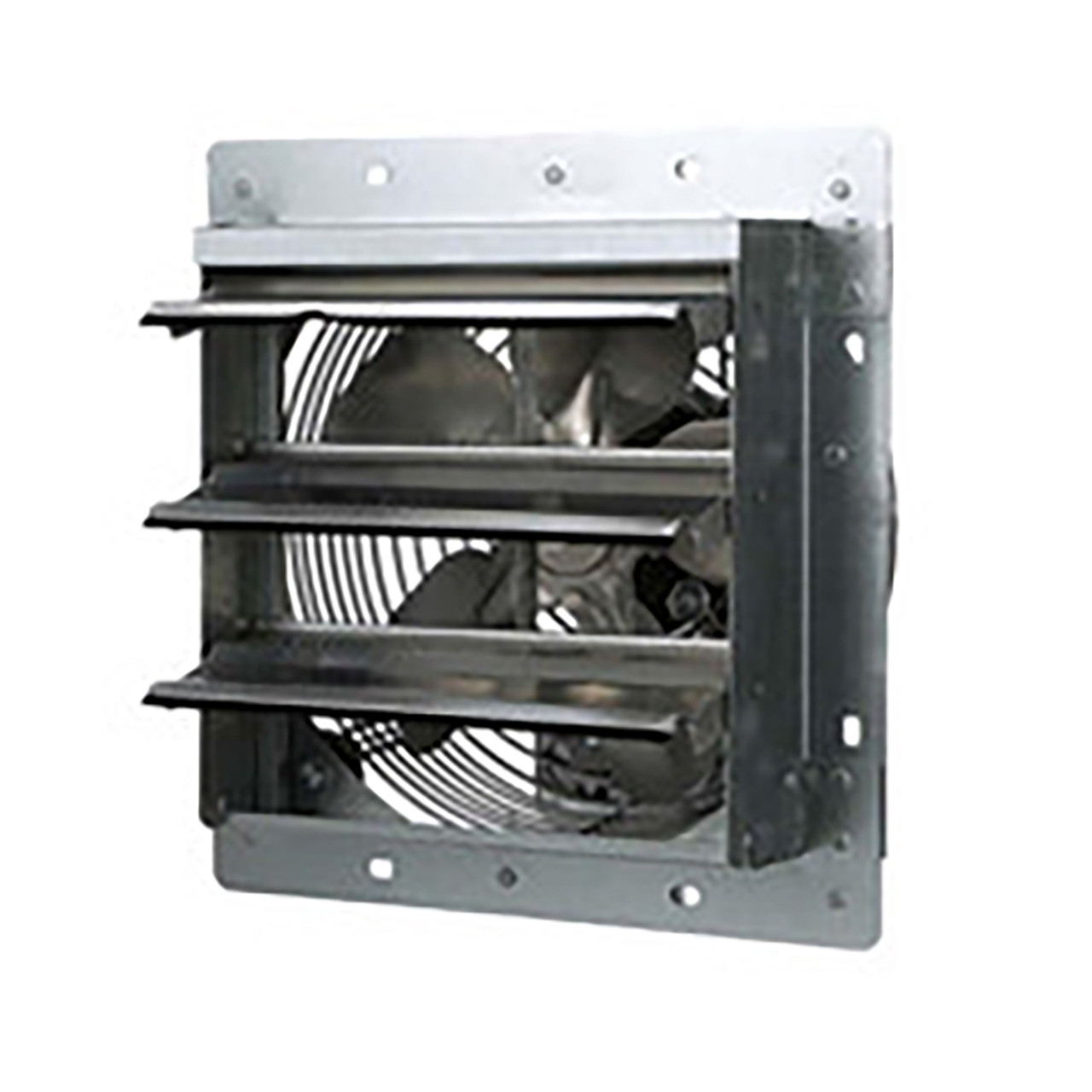 TPI CE24-DS 24 Inch Direct Drive Shutter Mounted Exhaust Fan, 2 Speed ...
