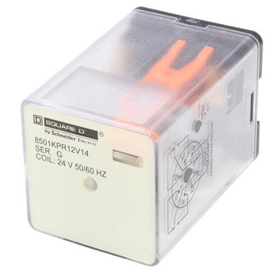 Square D 8501KPR12V14 Relay Dpdt 10A Tubular Style