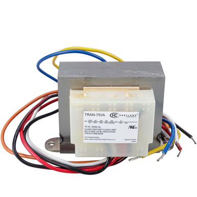HartlandControls TRAN-75VA, HCTY08H2AF02999, 120-208-240-480/24V 75VA TRANSFORMER LDS