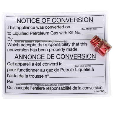 CKNTPDS075-40 Conversion Kit, Natural Gas To Propane