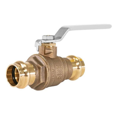 Jomar Valve 100-205SSG 1 Inch Ball Valve, 2 Piece, Full Port, Press Connection, Lead Free Brass ...