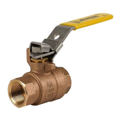 Jomar Valve 200-708-LH 2 Inch Ball Valve, 2 Piece, Full Port, Threaded Connection, Bronze ...