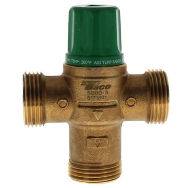 Taco 5000-3 Mixing Valve ASSE1017, Adjustment 85-176F, MIX VLV ASSE ...
