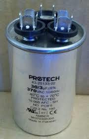 Rheem 43-25133-02 Capacitor - 30/3/370 Dual Round