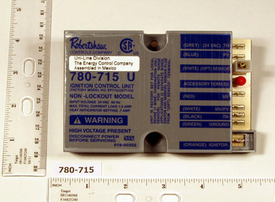 Robertshaw 780-715 Nonlockout Ignition Module For Flame Rectification ...