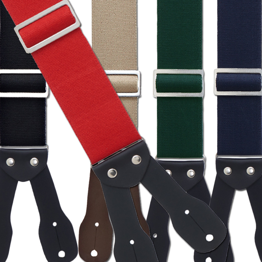 Big & Tall Logger Button Suspenders | SuspenderStore
