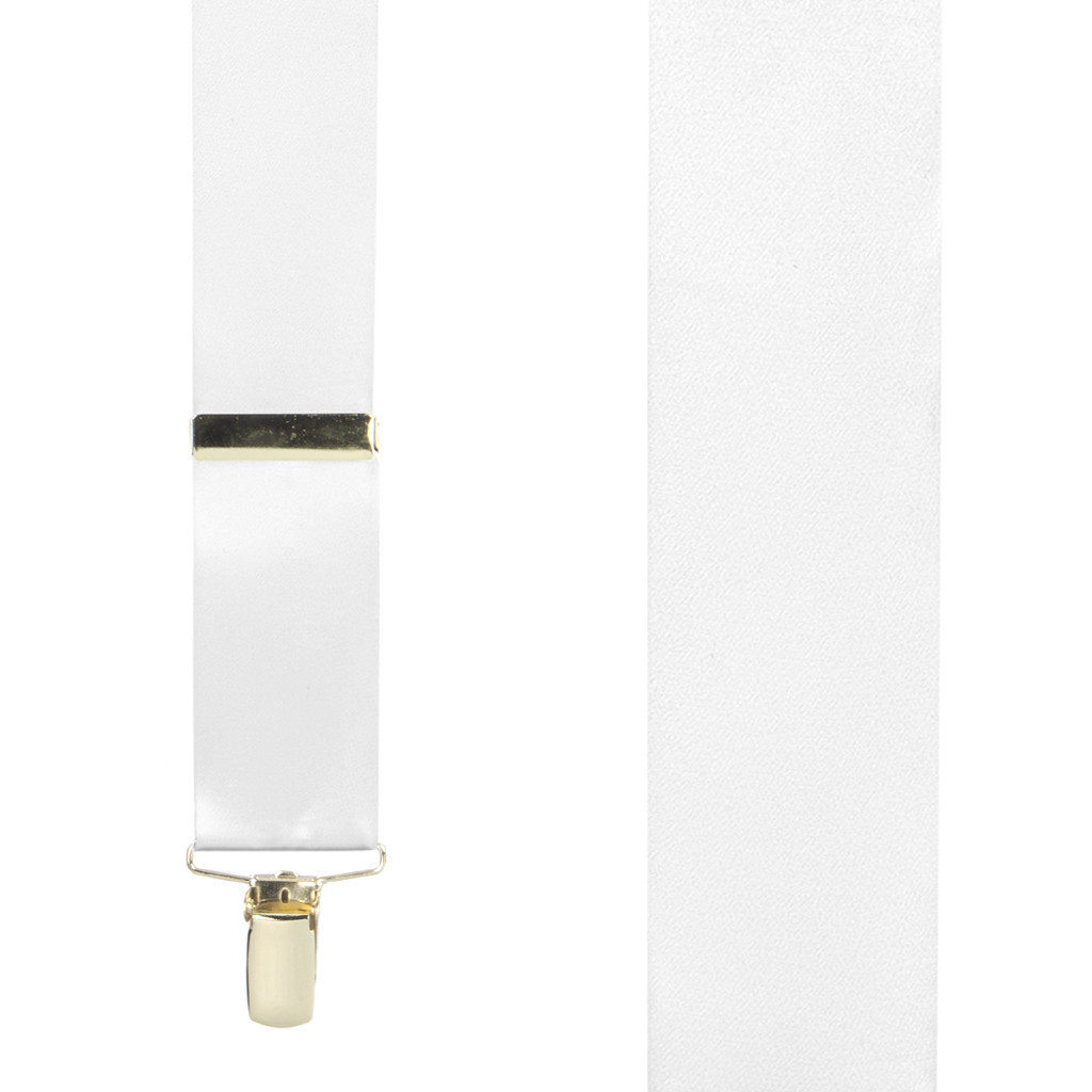 White Suspenders: Ivory, Silk, Elastic, Novelty - SuspenderStore