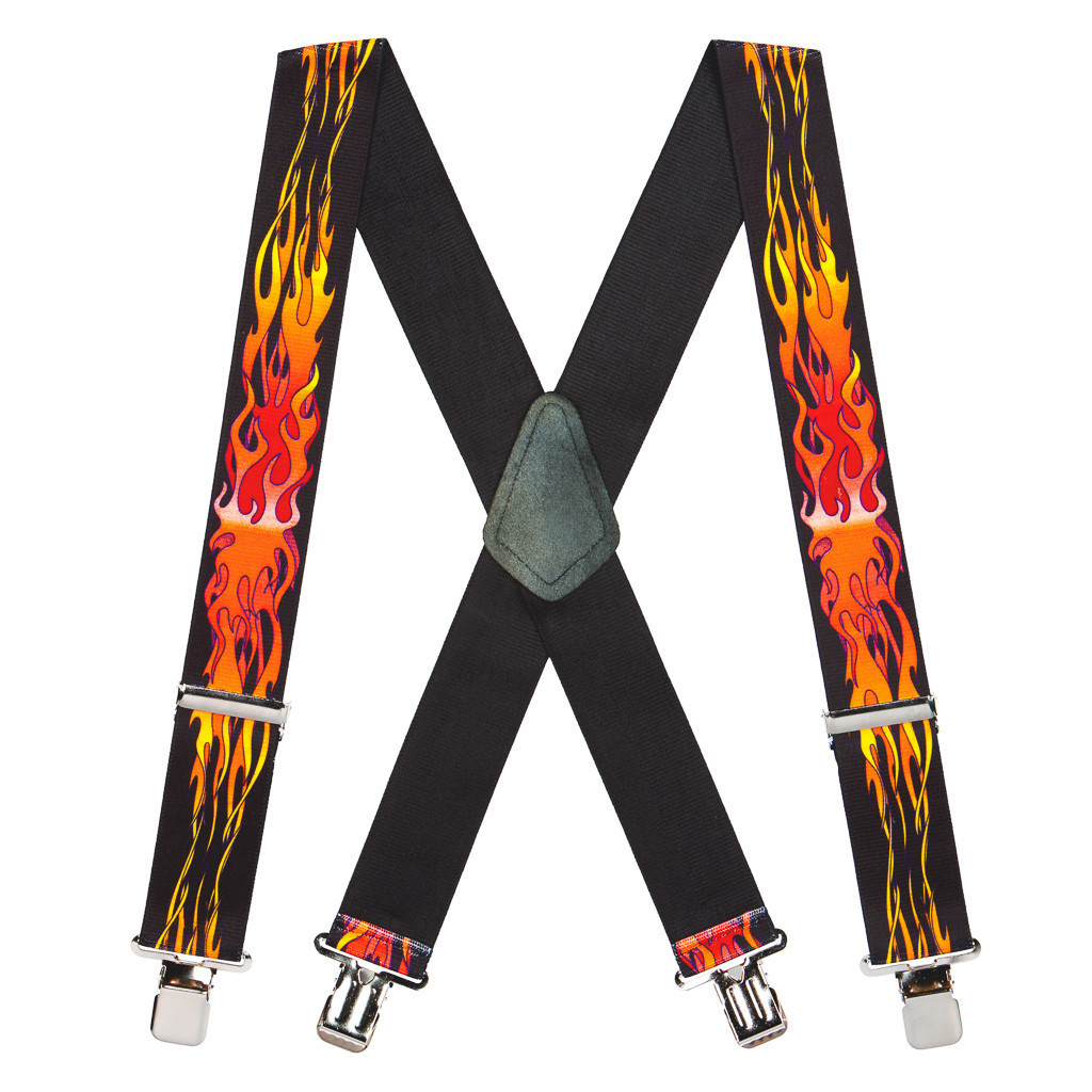 2-Inch-Wide Novelty Pin Clip Suspenders - SuspenderStore