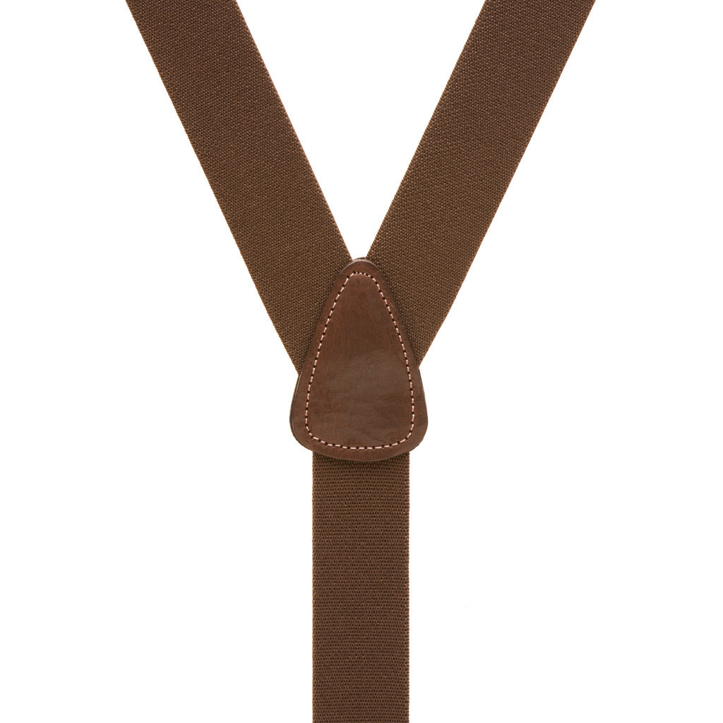 1.25-Inch-Wide Pin Clip Suspenders - Solid Colors