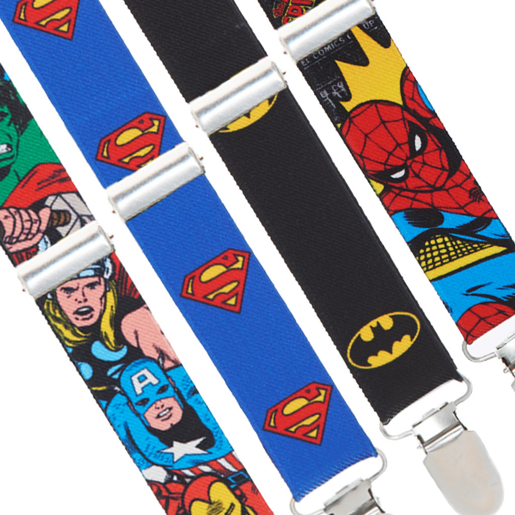 Comic Book Superhero Suspenders for Children & Adults - SuspenderStore