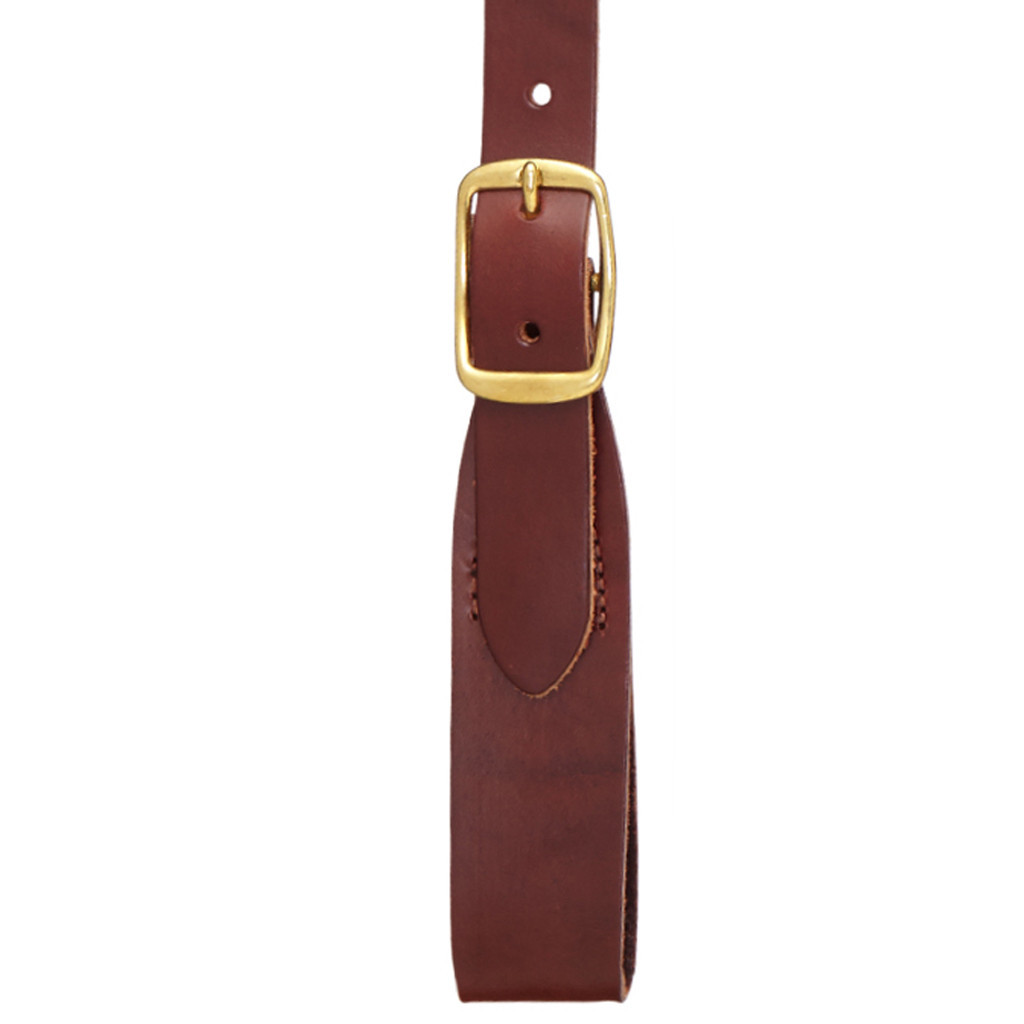 Hand Tooled Southwestern Pattern Leather Suspenders With Belt Loop ...
