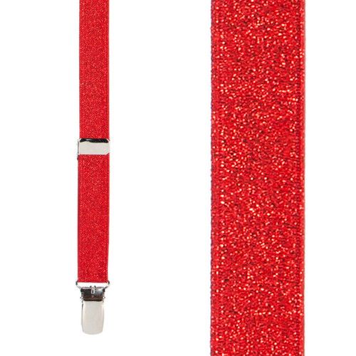 Red Glitter Suspenders | SuspenderStore