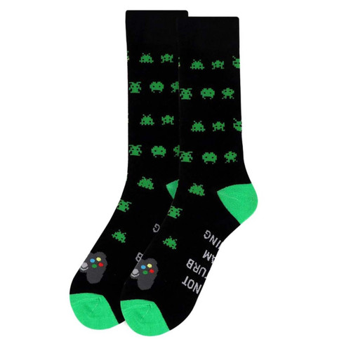 Black Gaming Marathon Crew Socks – Men’s Ultimate Playtime Design ...