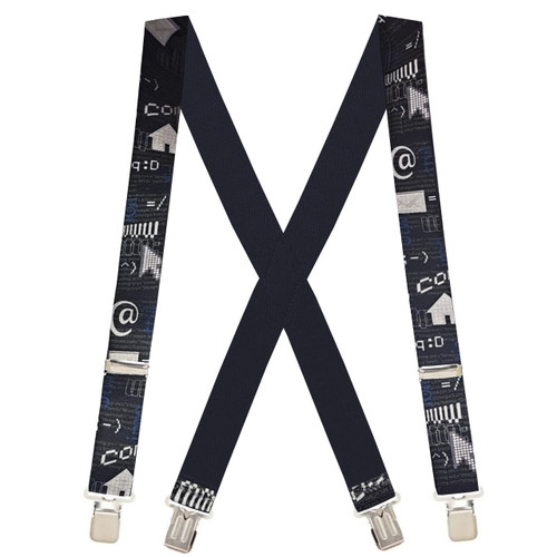 Computer Graphics X-Back Suspenders - 1 1/2" Width, 48" Length ...