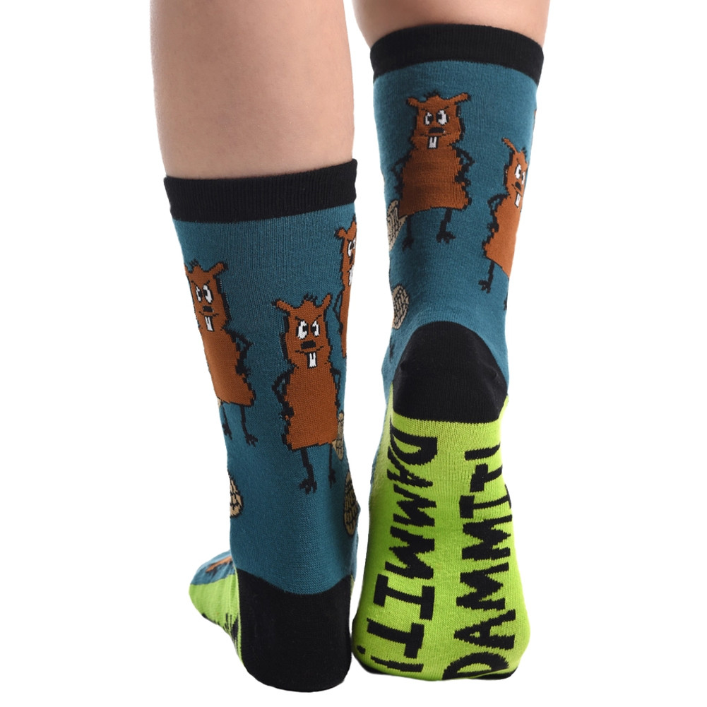 LAZY ONE SOCKS DAM BEAVER | PURPLE LEOPARD BOUTIQUE