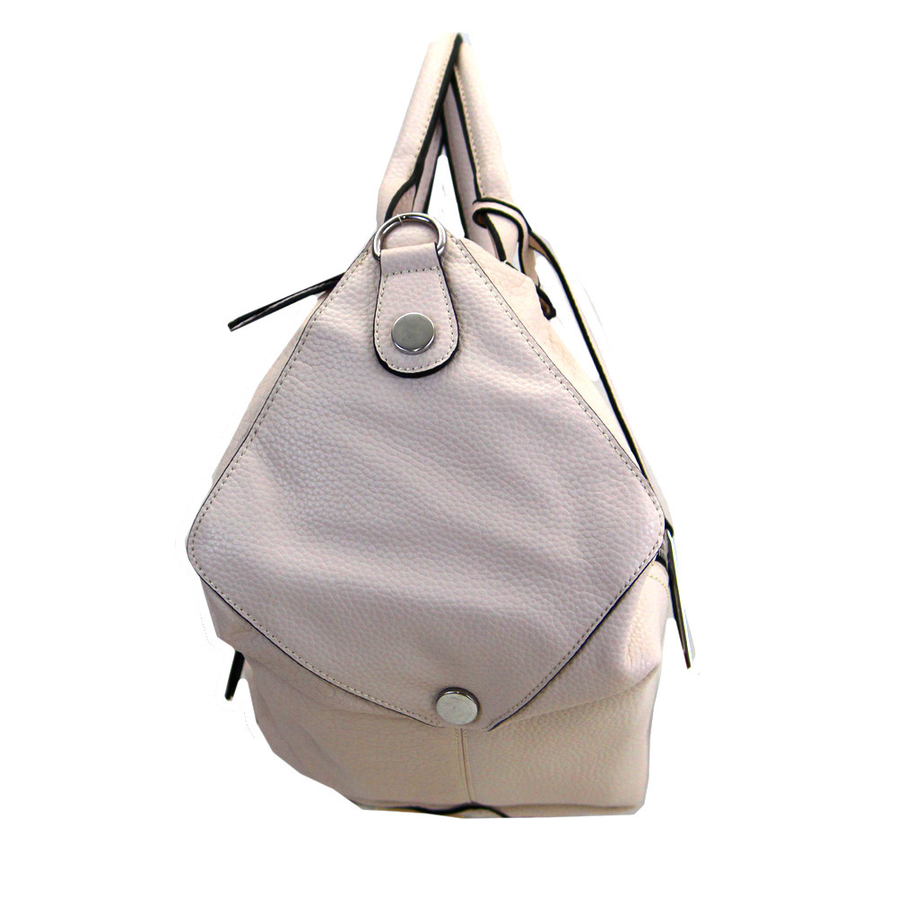 Bone White Stonewashed Soft Handbag