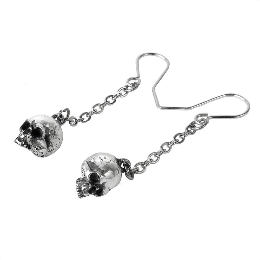 Alchemy Gothic E364 Dead Skull Earrings