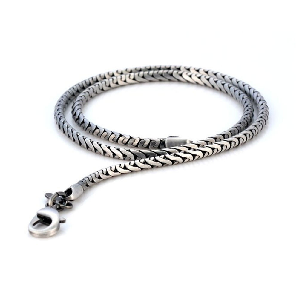 BICO Pacific Stylus Chain Pewter Necklace Tribal Surf Wear F29