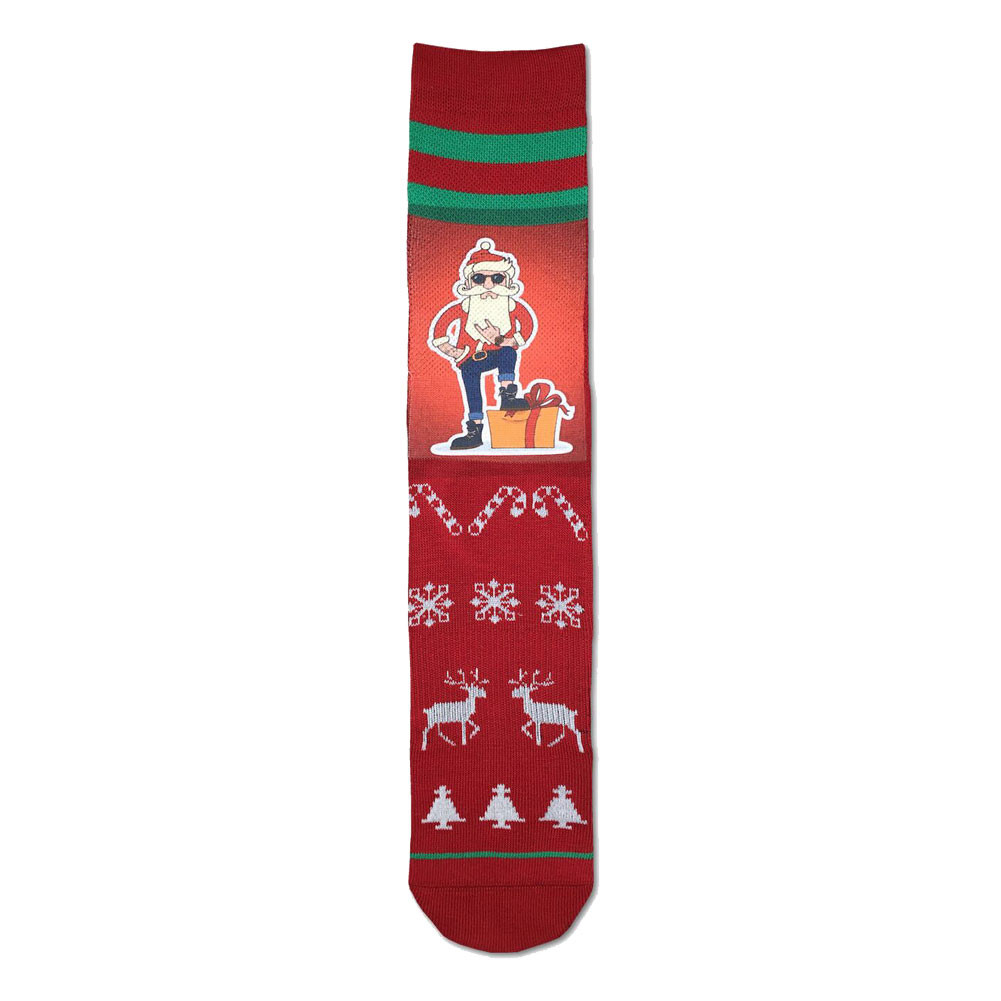 Men's Crew Socks Hip Santa Claus Christmas Holiday Active Footwear ...