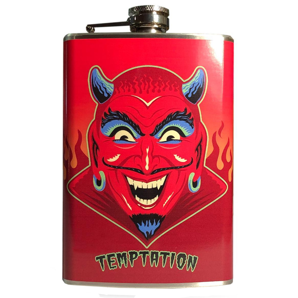 TEMPTATION RED DEVIL FLASK | PURPLE LEOPARD BOUTIQUE