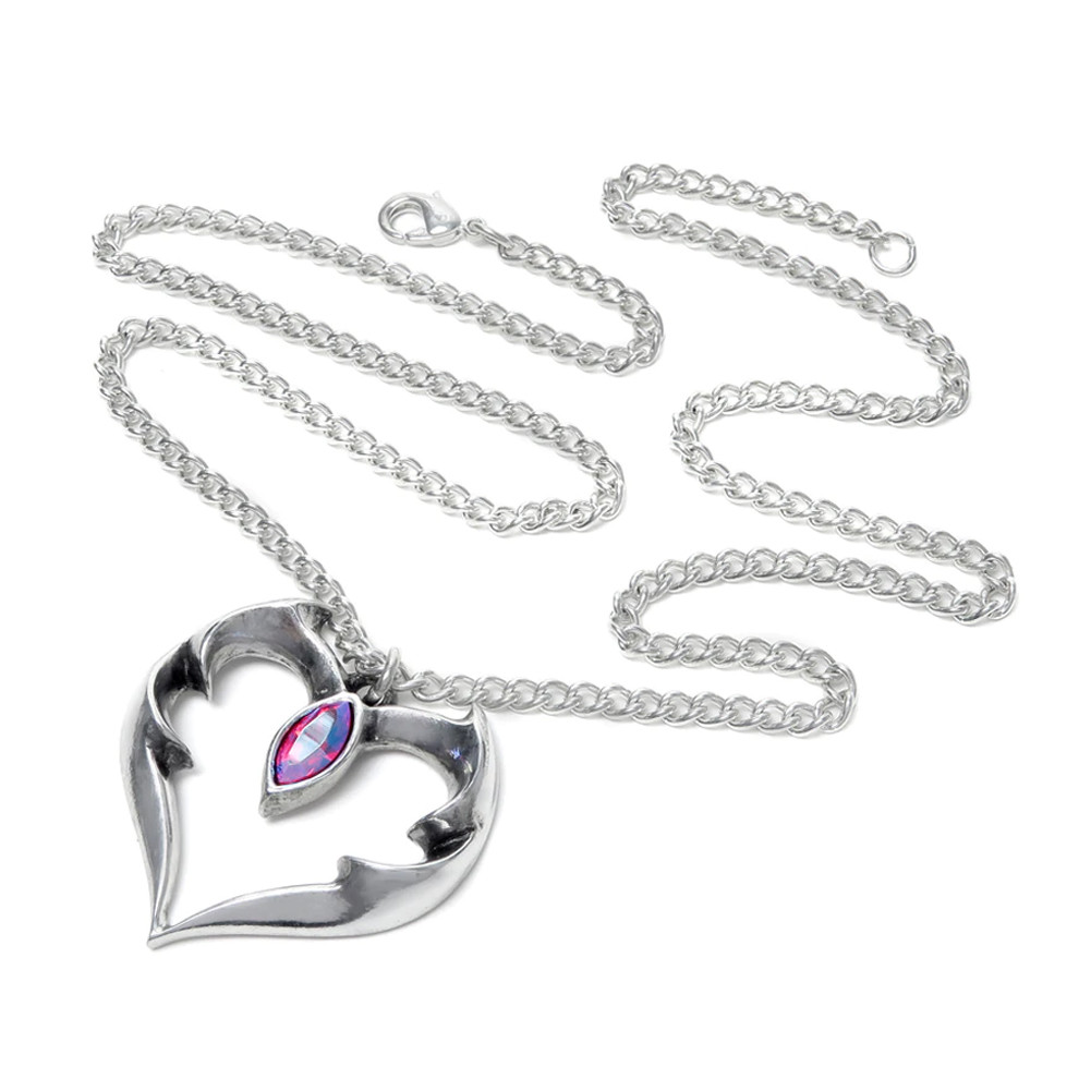 BAT HEART GOTHIC PENDANT NECKLACE | PURPLE LEOPARD BOUTIQUE