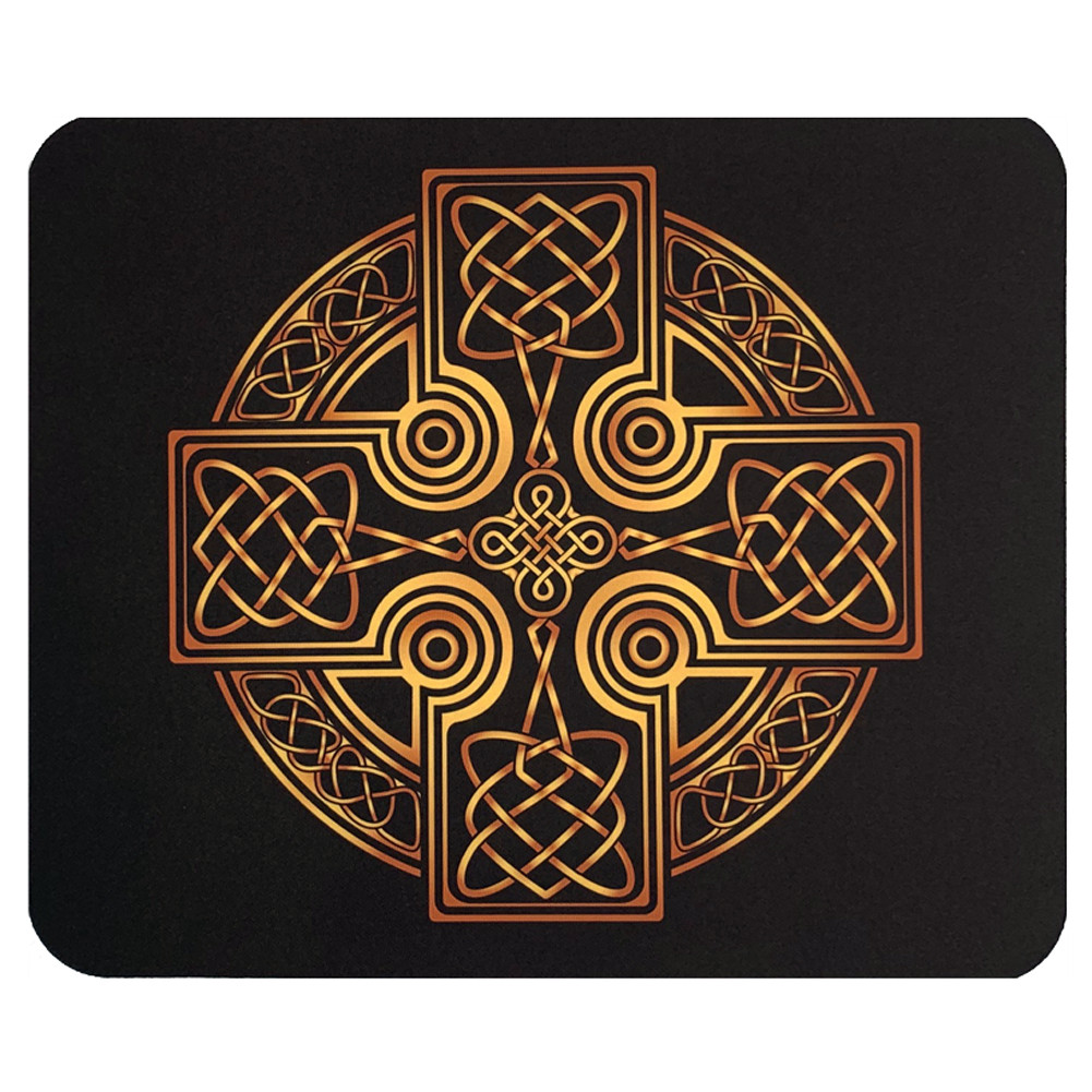 CELTIC ART CROSS MOUSEPAD MAT | PURPLE LEOPARD BOUTIQUE