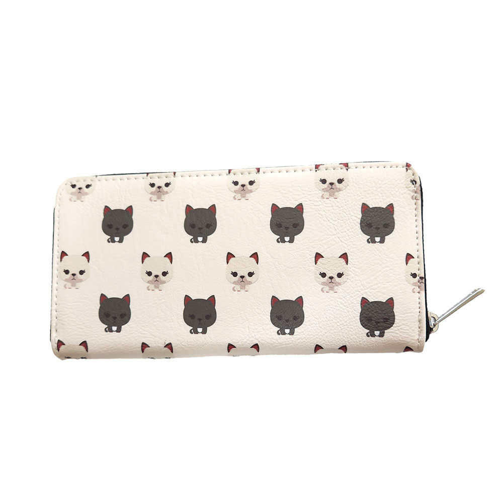 LOUNGEFLY KITTY CAT ZIP AROUND WALLET | PURPLE LEOPARD BOUTIQUE