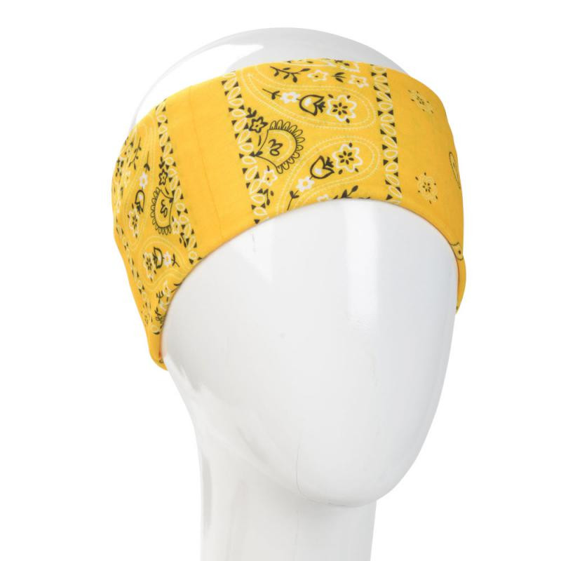 YELLOW BANDANA INFINITY HEADBAND | PURPLE LEOPARD BOUTIQUE