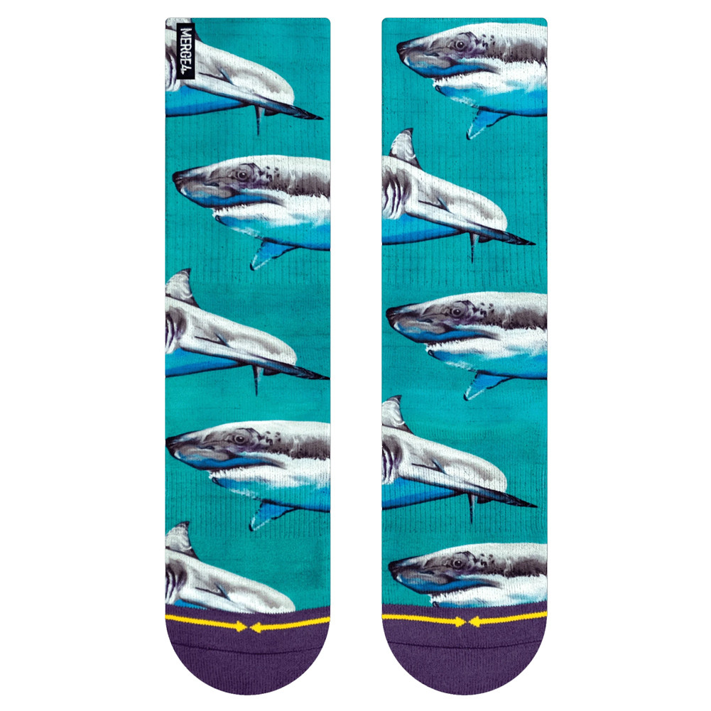 SHARKS BAMBOO MEN'S SOCKS | PURPLE LEOPARD BOUTIQUE