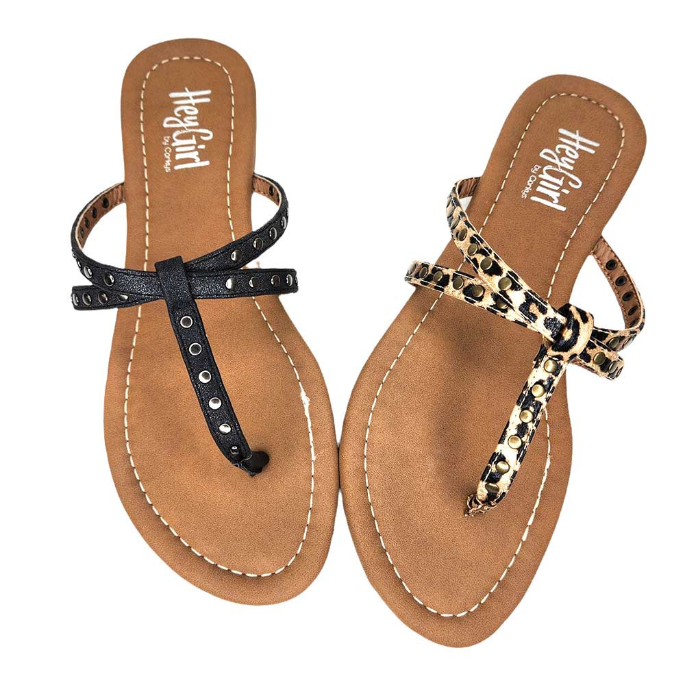 WOMEN'S CORKY'S LEOPARD FLIP FLOP SANDALS | PURPLE LEOPARD BOUTIQUE