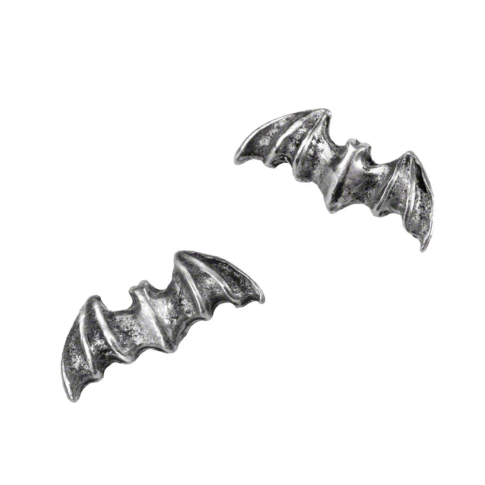E186 ALCHEMY BAT STUD EARRINGS | PURPLE LEOPARD BOUTIQUE