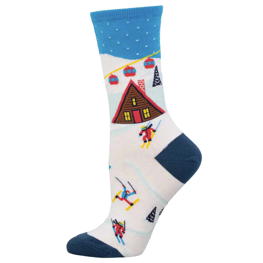 CLEAR SKIES SUN BAMBOO CREW SOCKS | PURPLE LEOPARD BOUTIQUE