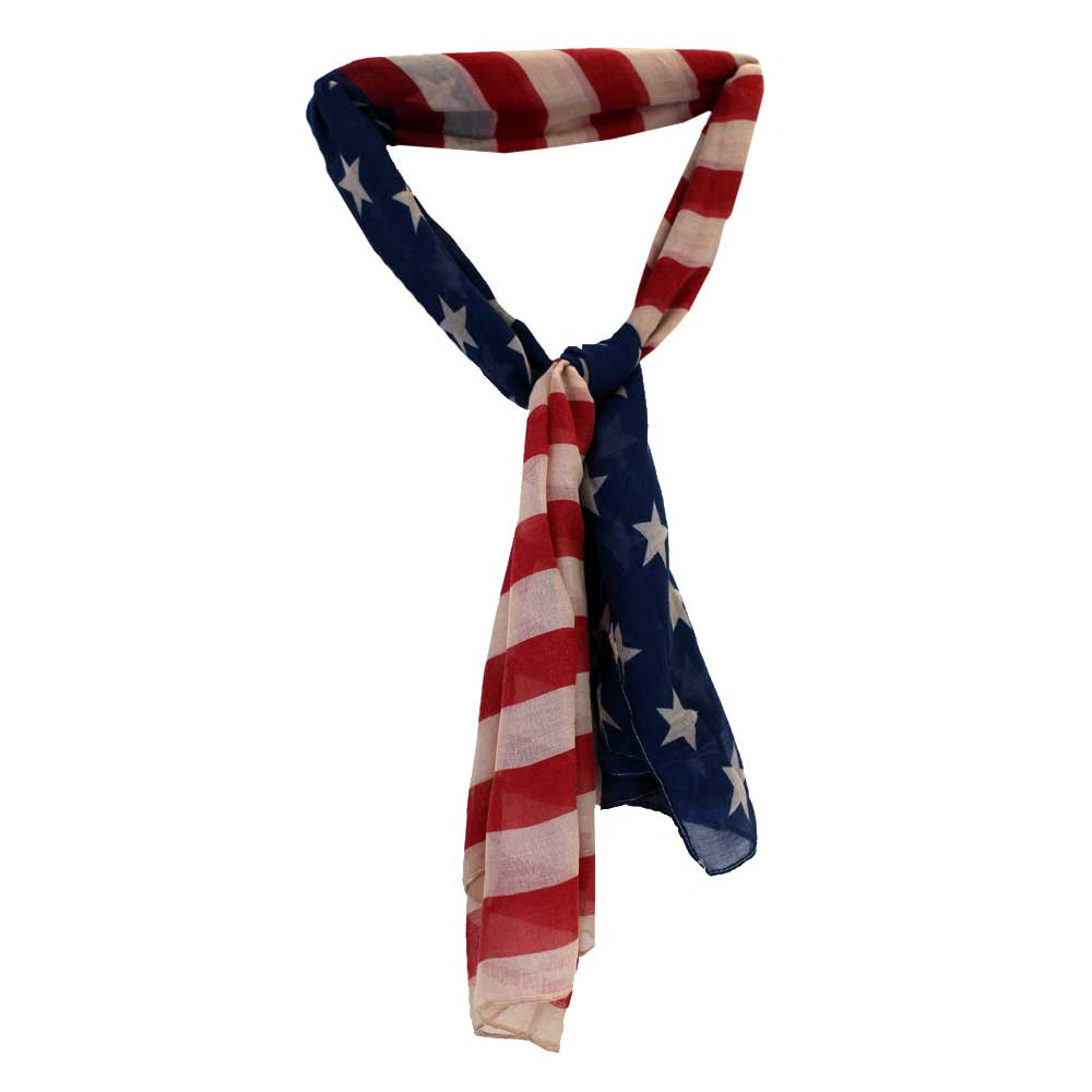 USA AMERICAN FLAG SCARF OR SARONG | PURPLE LEOPARD BOUTIQUE