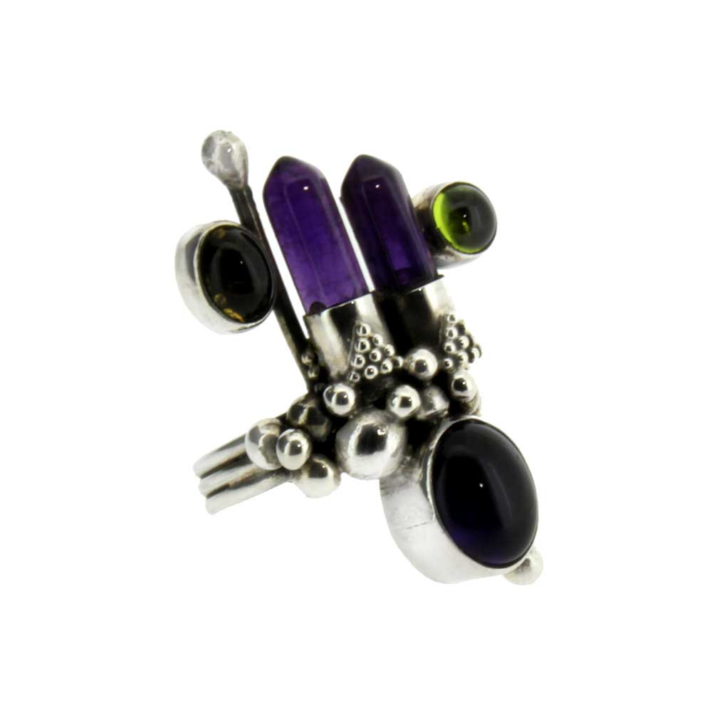 HELENITE STERING SILVER RING | PURPLE LEOPARD BOUTIQUE