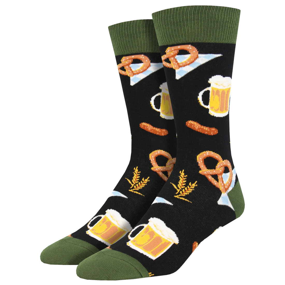 BEER STEINS MEN'S CREW SOCKS | PURPLE LEOPARD BOUTIQUE