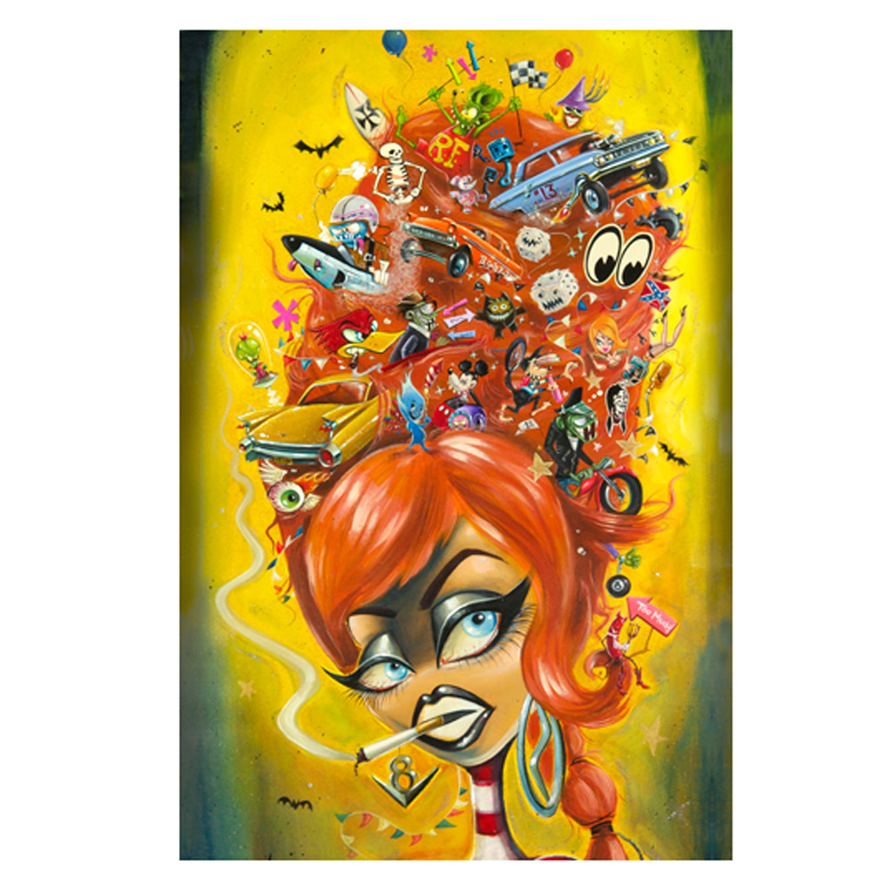 Mummy Mugshot by Marcus Jones Screaming Demons Canvas Giclee Art Print