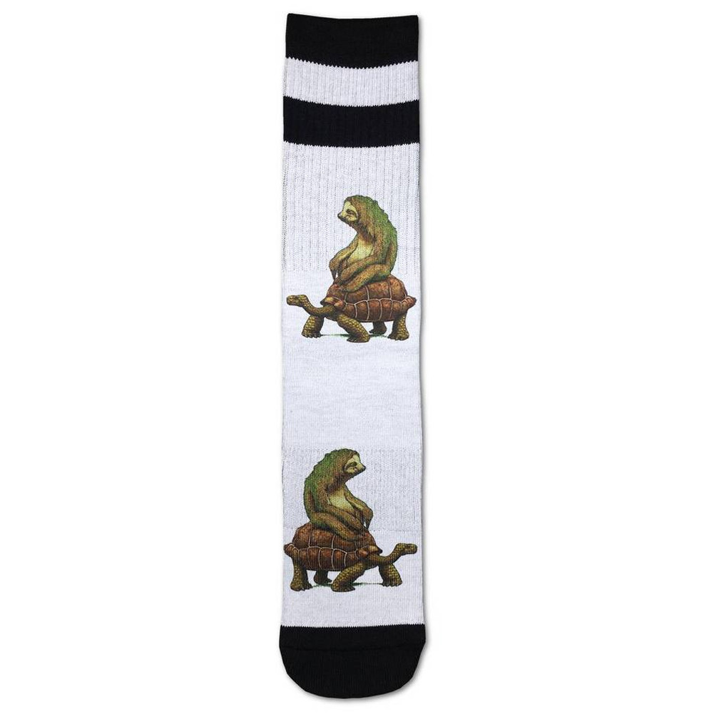 MEN'S CREW SOCKS TORTOISE SLOTH | PURPLE LEOPARD BOUTIQUE