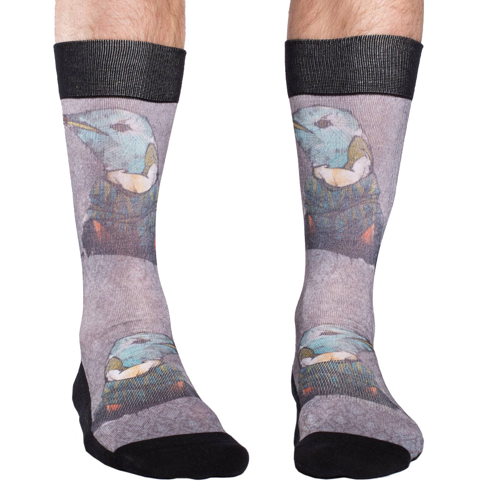 MEN'S CROW TROUSER CREW SOCKS | PURPLE LEOPARD BOUTIQUE
