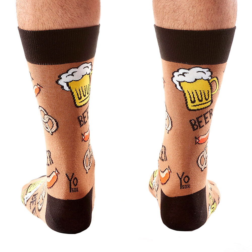BEER STEINS MEN'S CREW SOCKS | PURPLE LEOPARD BOUTIQUE